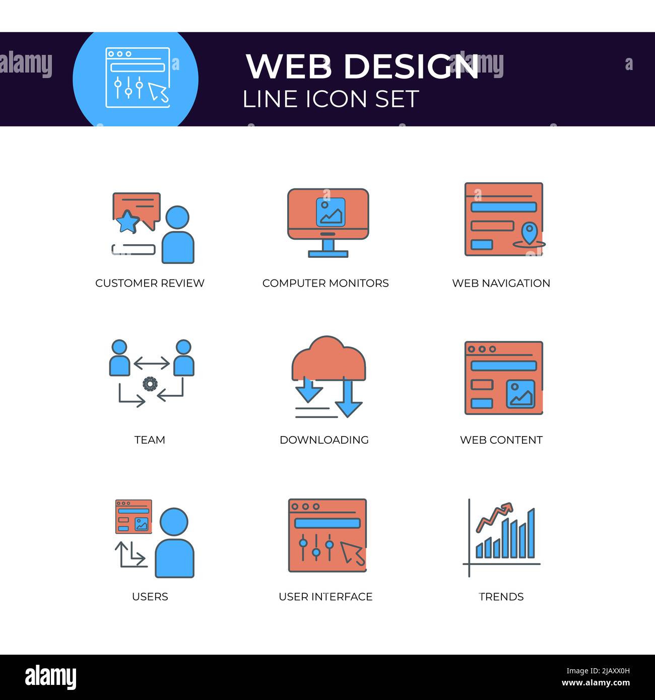 Multicolor icon hi-res stock photography and images - Alamy