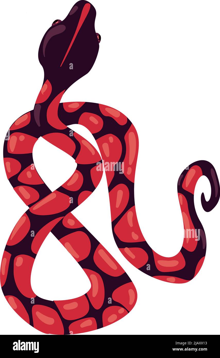 flat red snake design Stock Vector Image & Art - Alamy