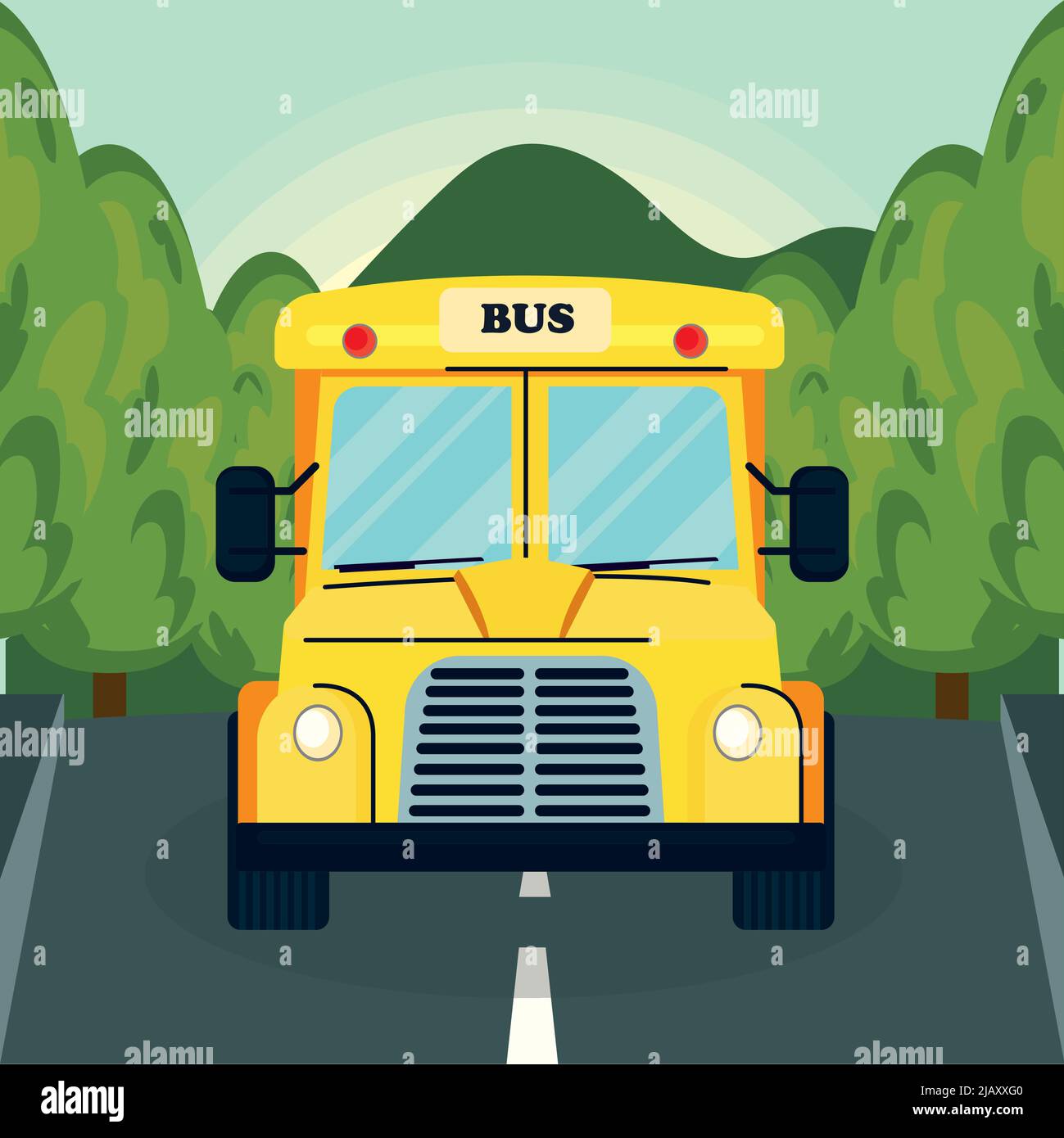 school bus cartel Stock Vector Image & Art - Alamy
