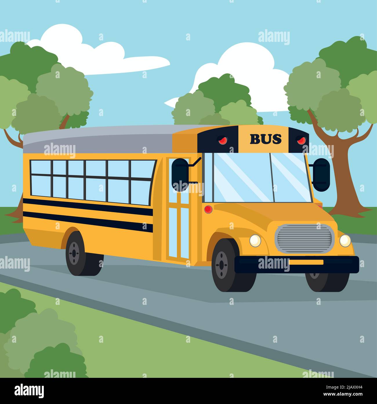 school bus poster Stock Vector Image & Art - Alamy