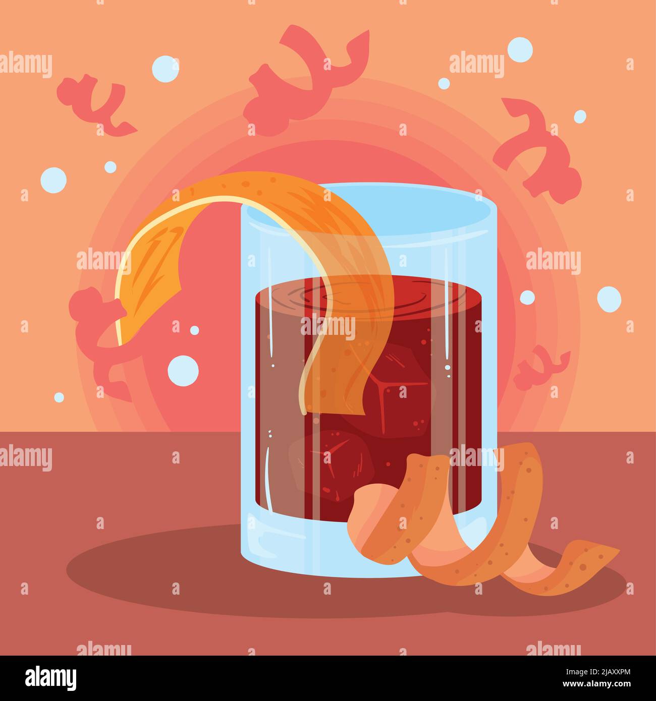 Negroni drink Stock Vector Images - Alamy