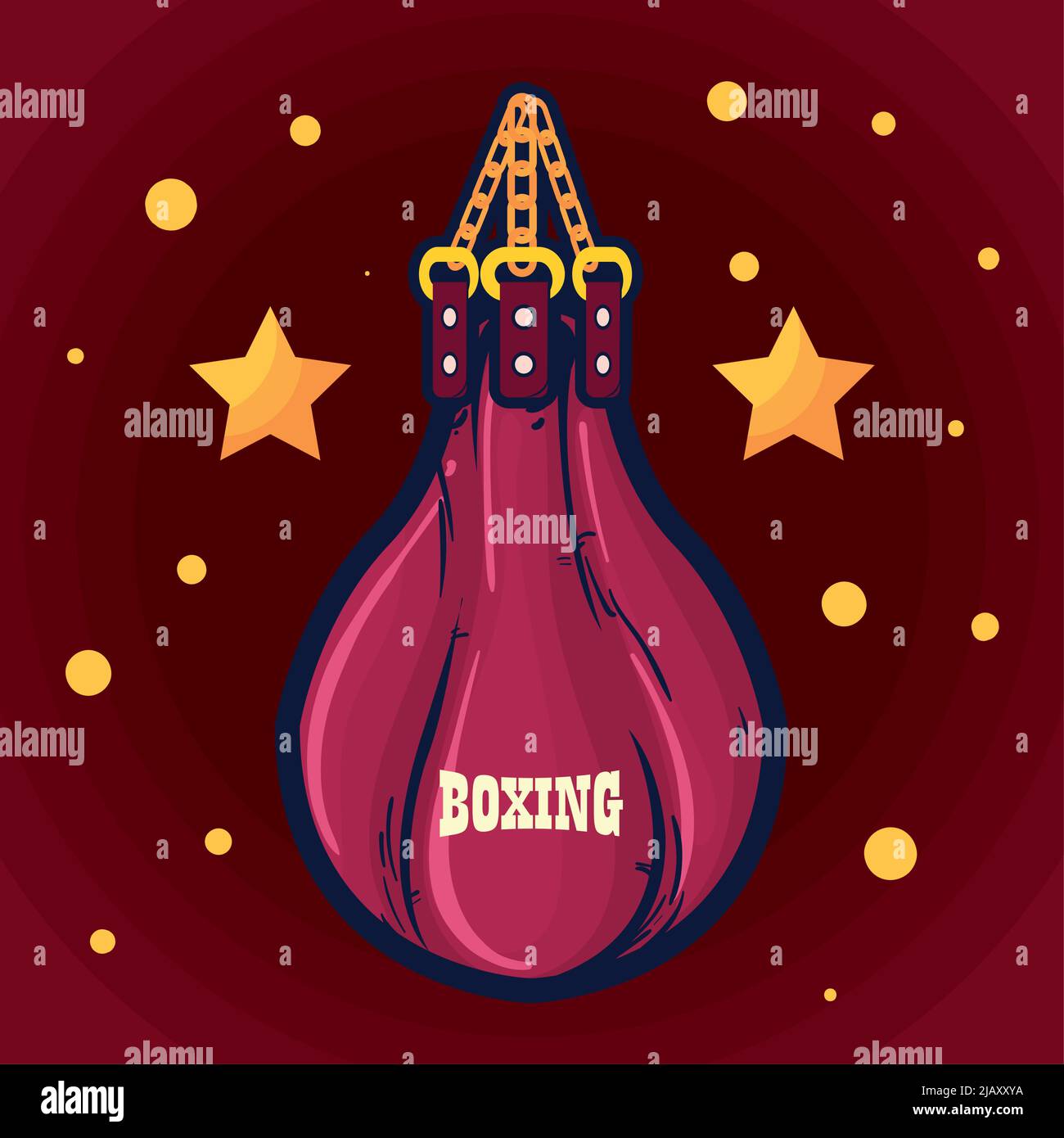 boxing bag card Stock Vector Image & Art - Alamy