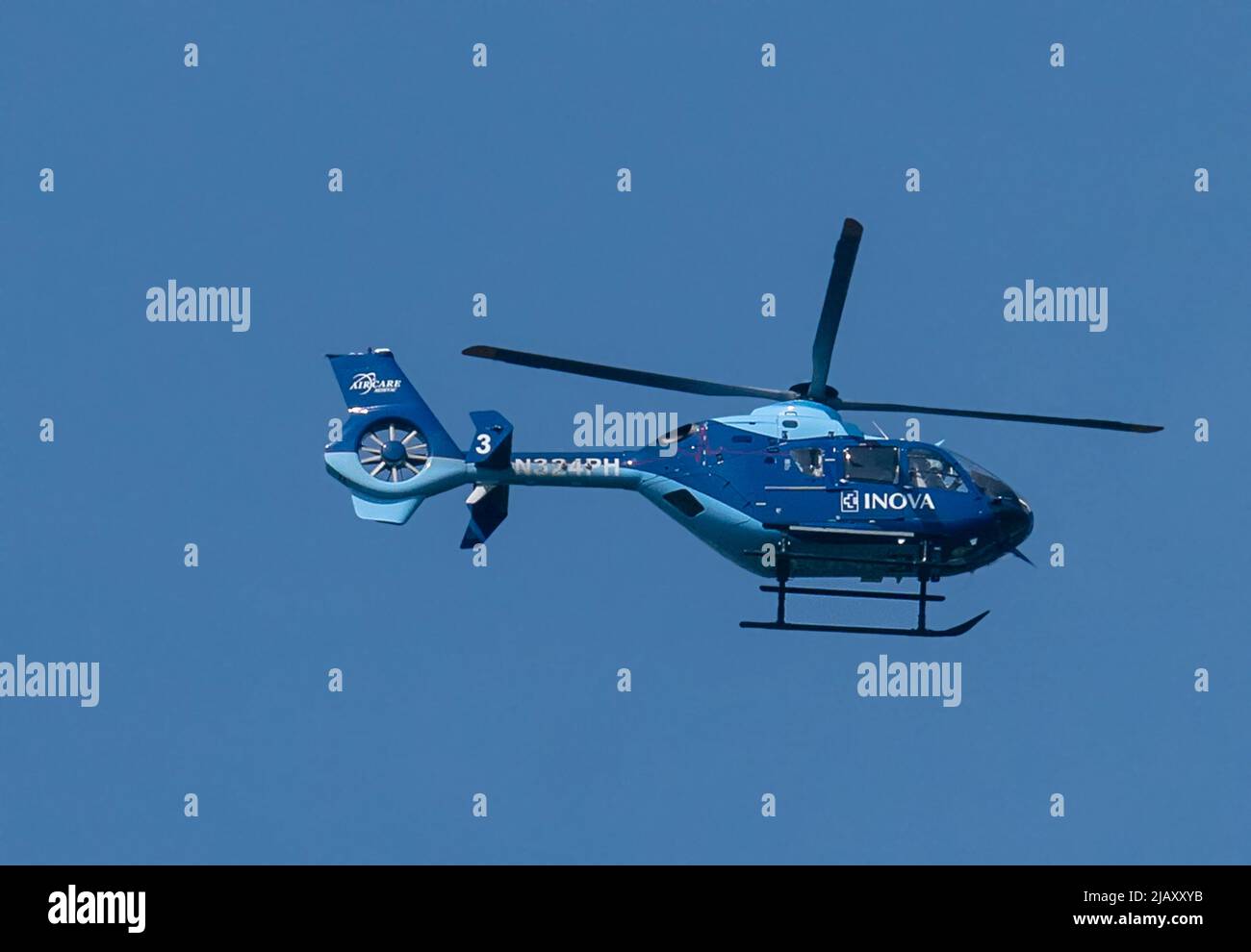 A Medivac helicopter overhead Stock Photo - Alamy