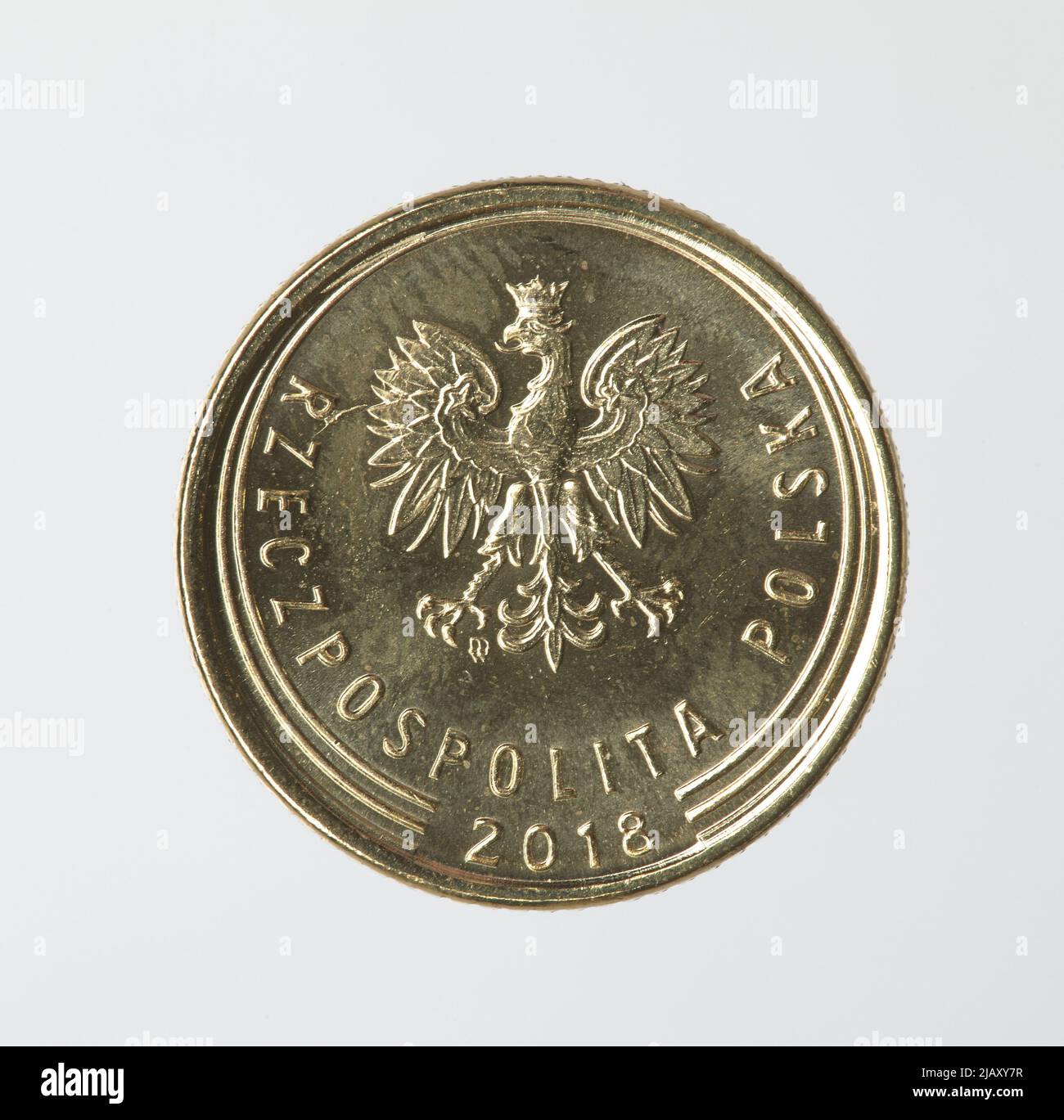 Polish Republic, 1 penny, Warsaw; 2018 National Bank of Poland, Mennica ...