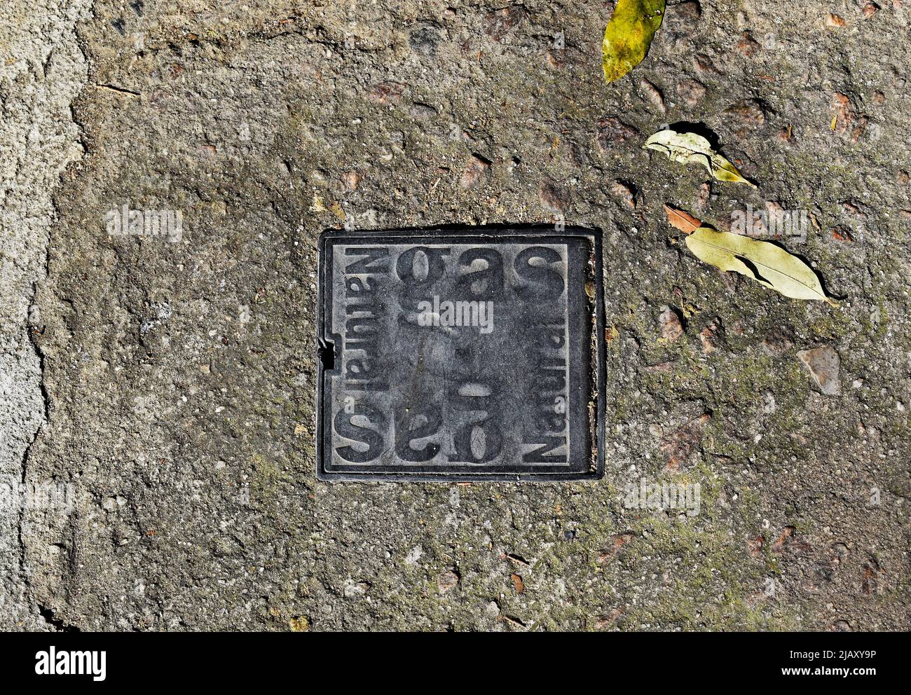 Gas access manhole cover hi-res stock photography and images - Alamy