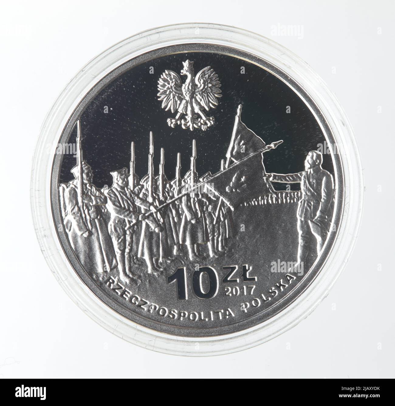 Polish Republic, 10 zlotys, Warsaw; 2017 100th anniversary of the ...