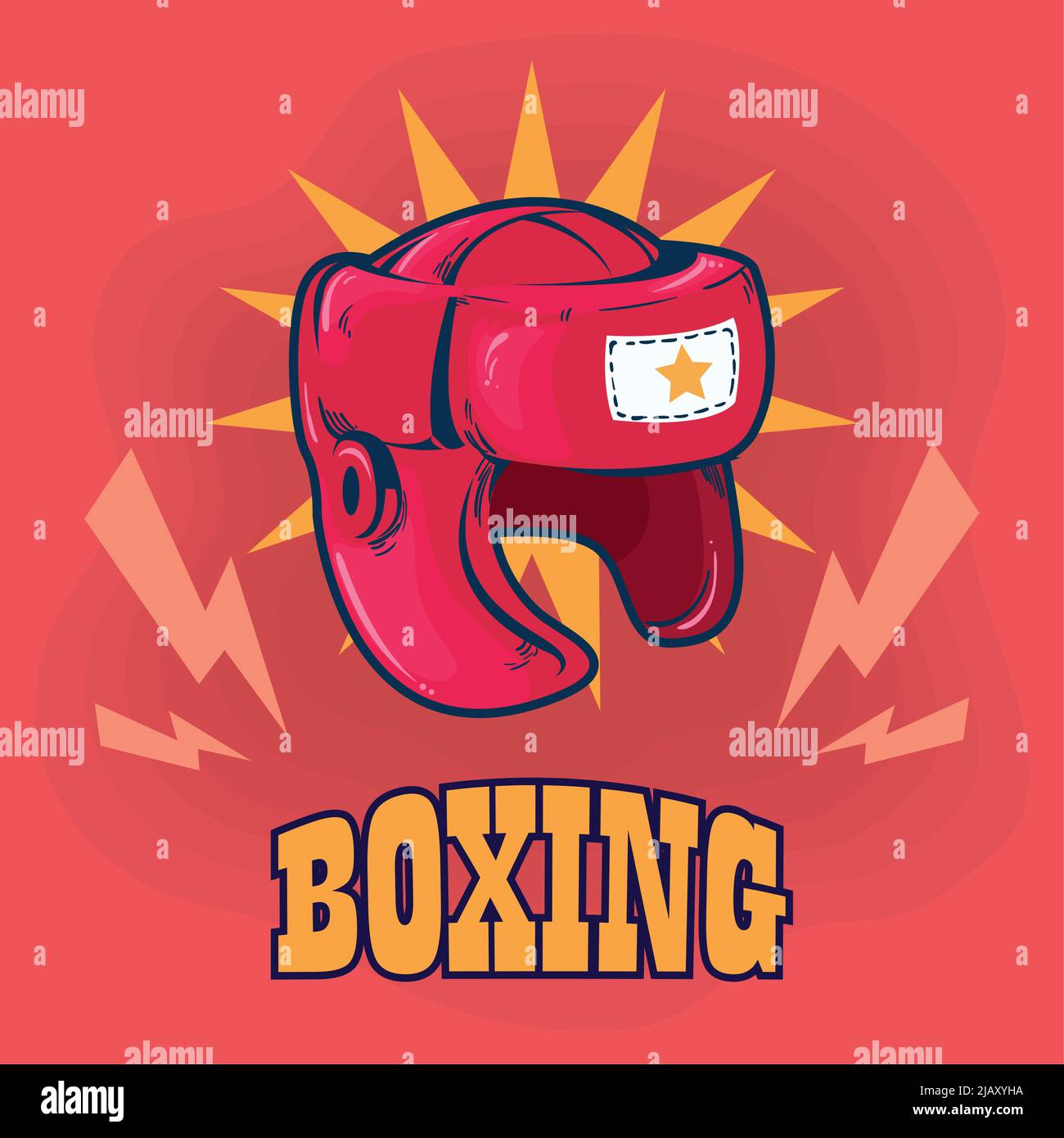 boxing helmet card Stock Vector Image & Art - Alamy