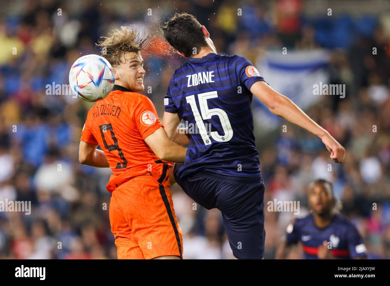 NETANYA, ISRAEL - JUNE 1: Jason van Duiven of the Netherlands U17 and ...