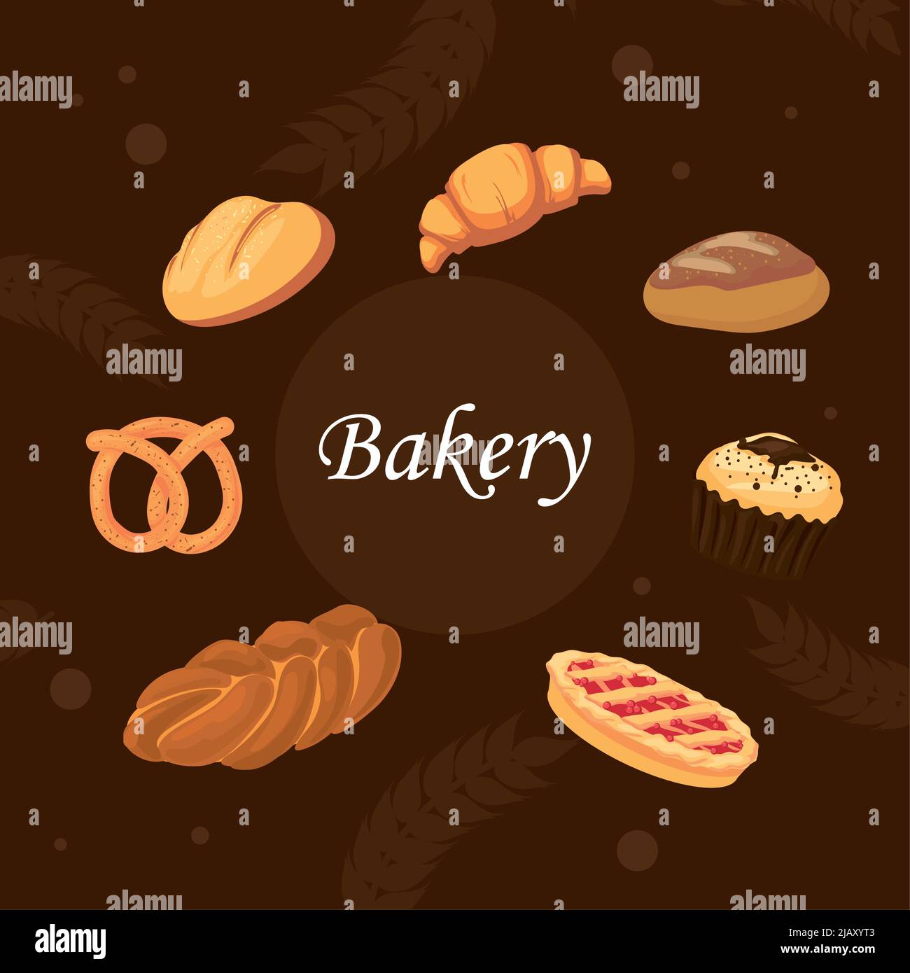 bakery food card Stock Vector Image & Art - Alamy