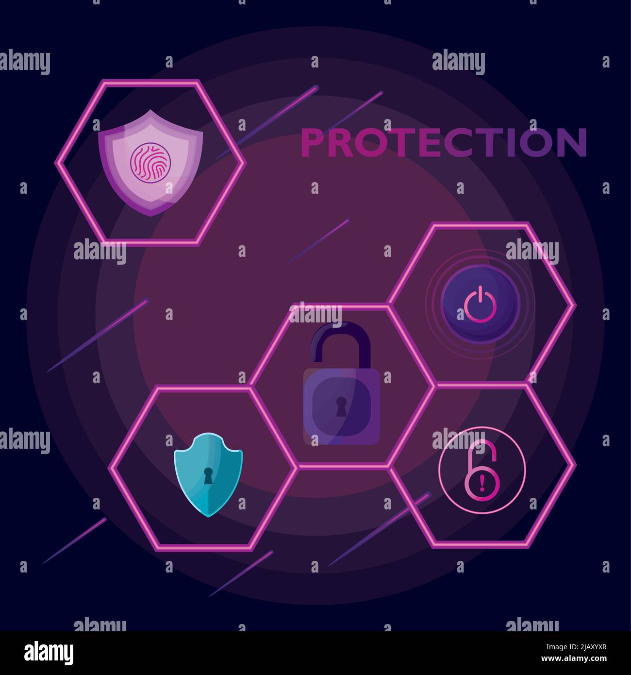 protection and security banner Stock Vector Image & Art - Alamy