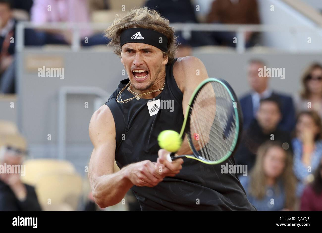 Alexander Zverev of Germany during day 10 of Roland-Garros 2022, French Open 2022, second Grand ...