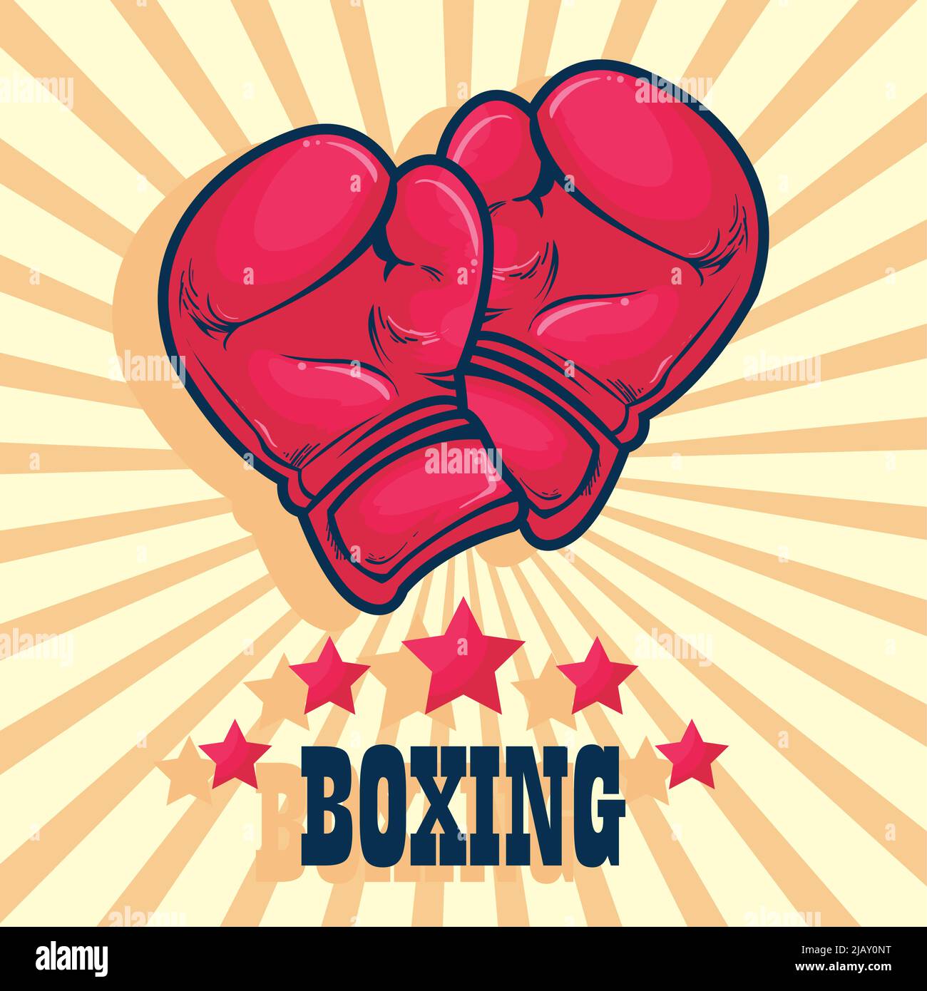 boxing gloves card Stock Vector Image & Art - Alamy