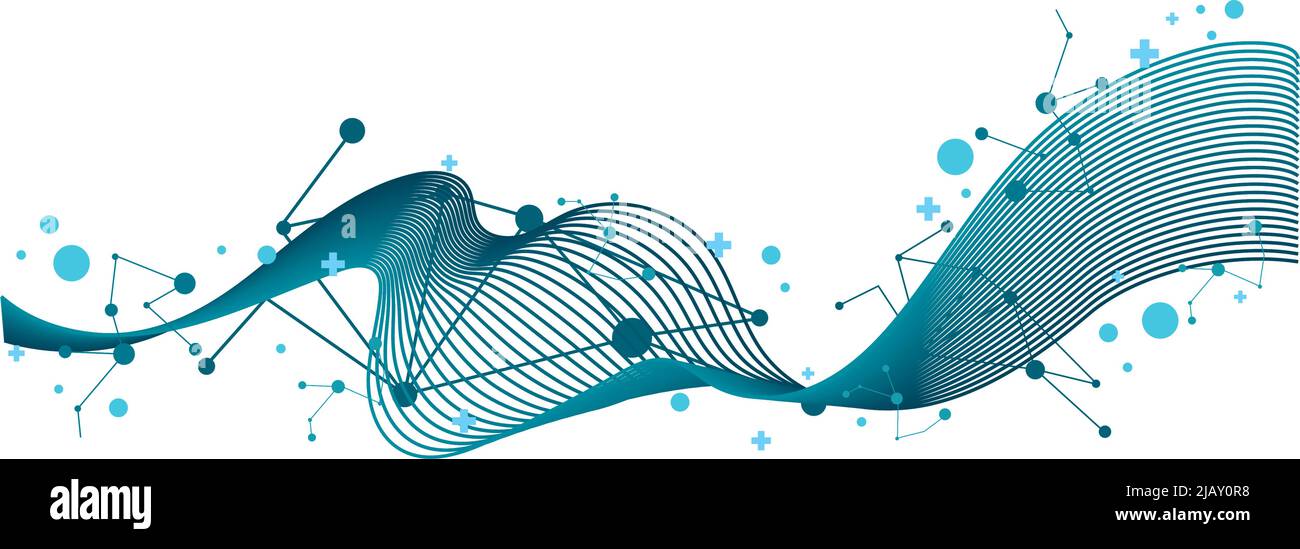 blue molecular structure Stock Vector Image & Art - Alamy