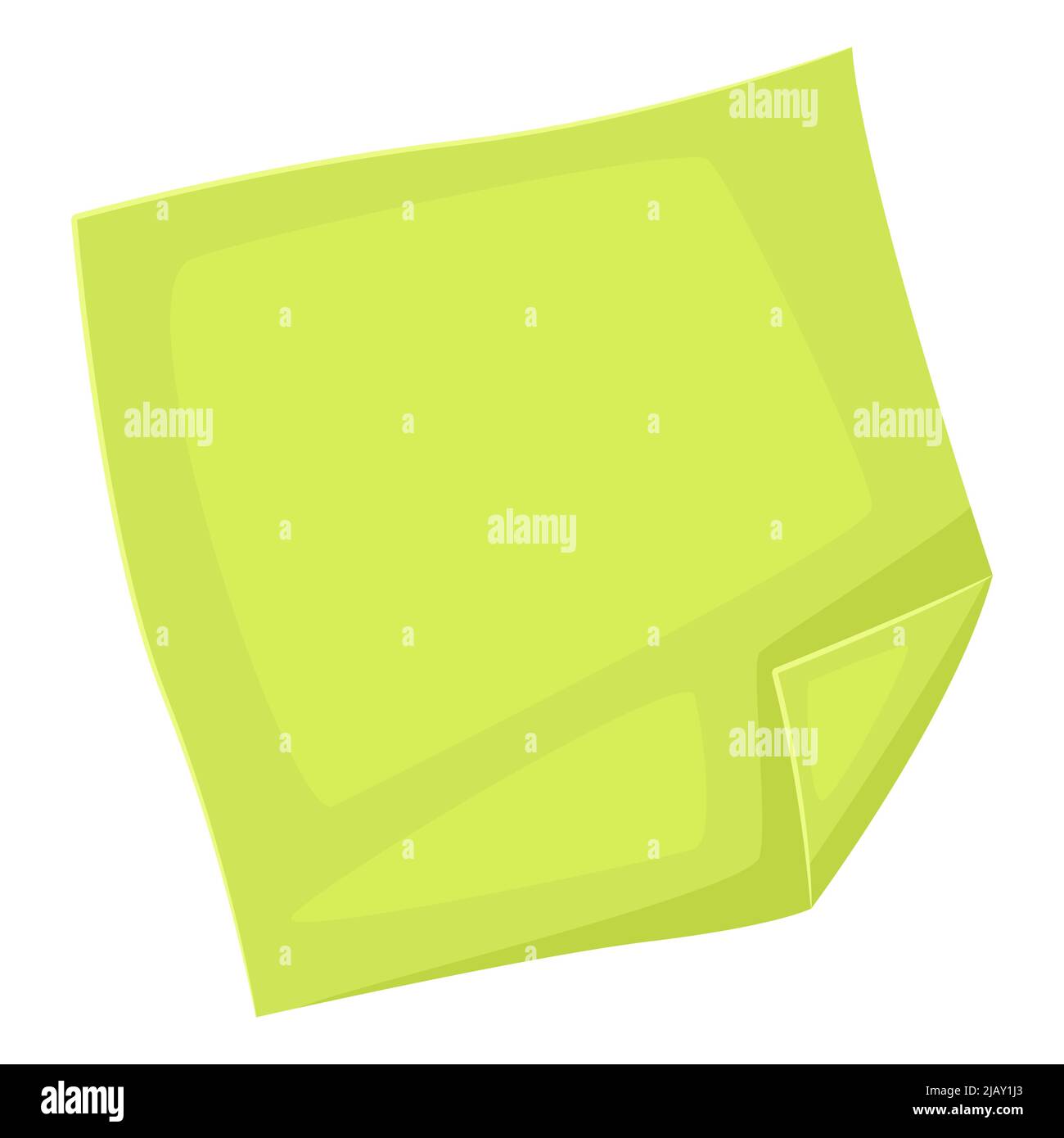 Illustration of paper note. Office supply, accessory for school and ...