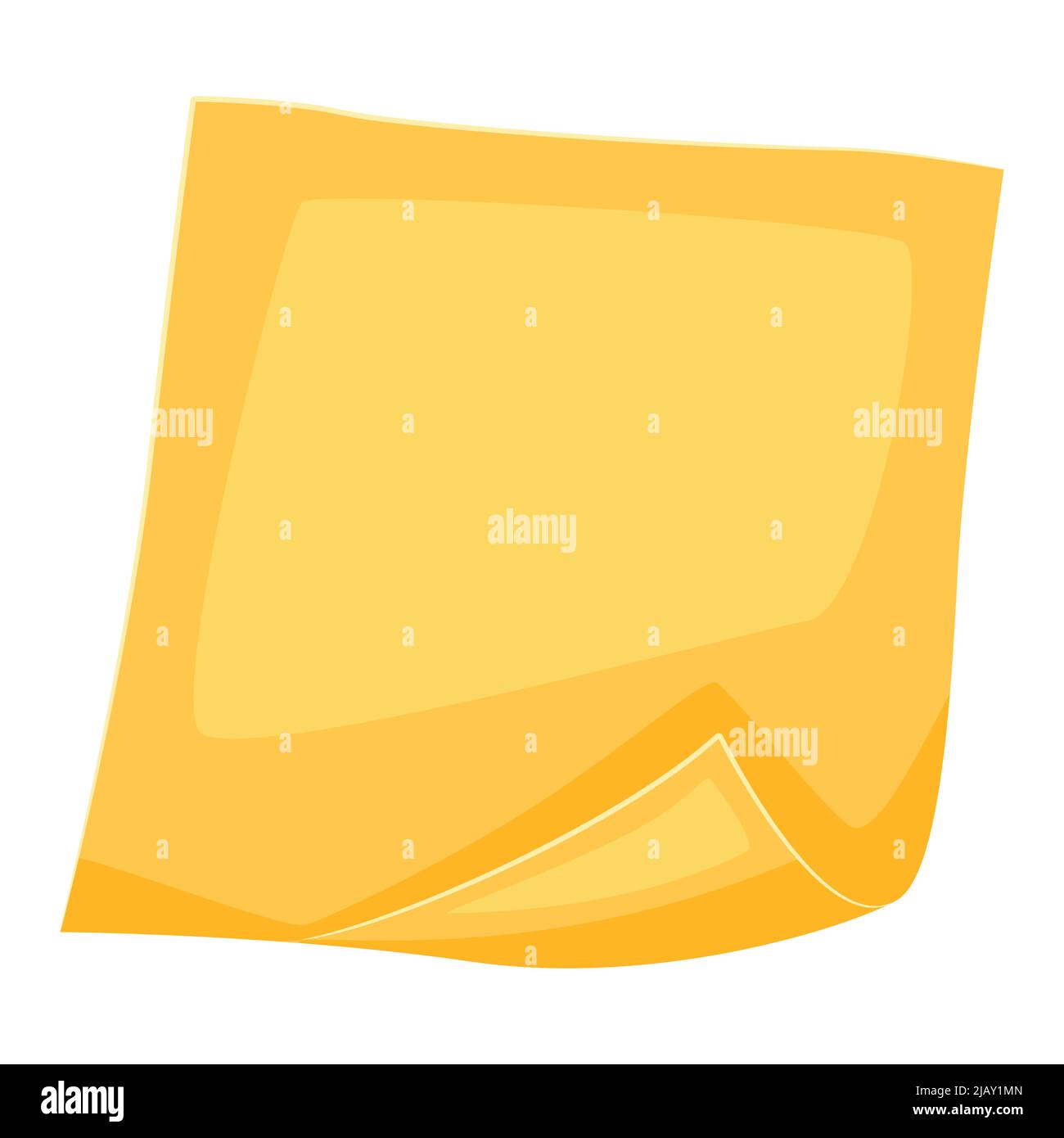 Illustration of paper note. Office supply, accessory for school and ...
