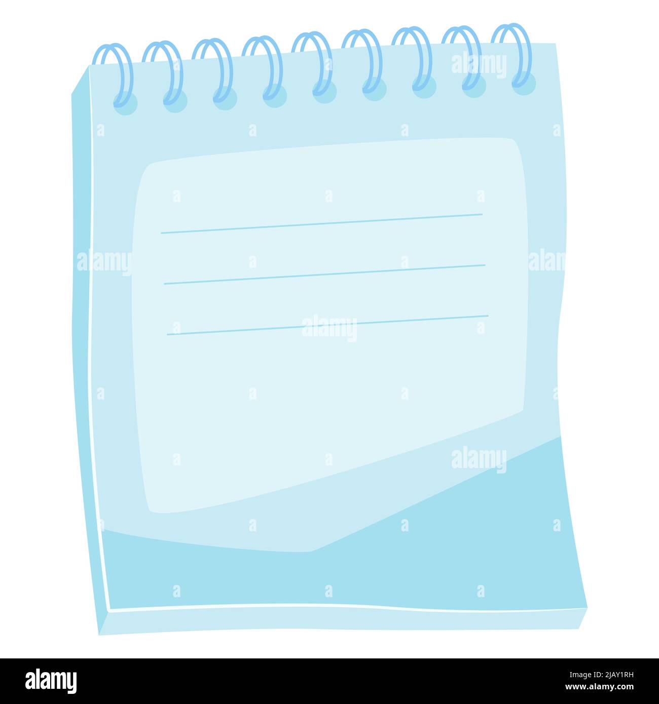 Illustration of notepad. Office supply, accessory for school and work ...