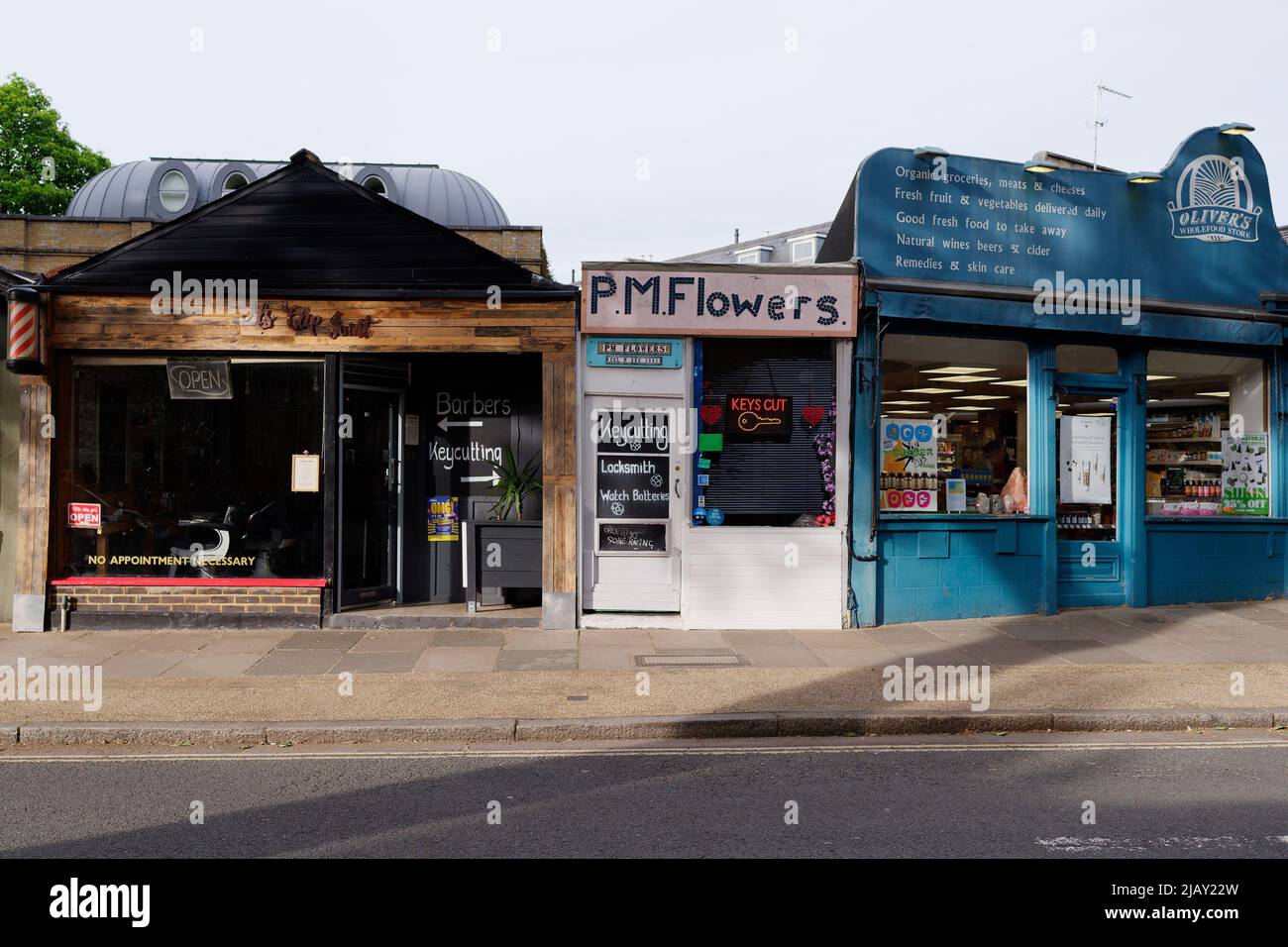 Kew, Greater London, England, May 18 2022: Shops in the village of Kew ...