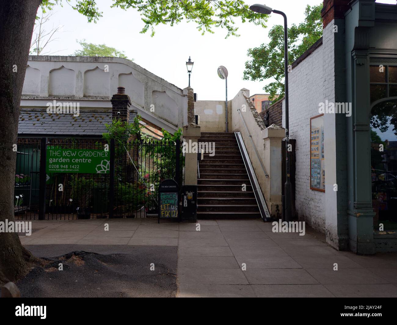 Kew, Greater London, England, May 18 2022: Steps and bridge at the ...