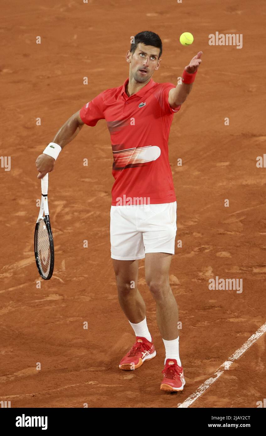 Novak Djokovic of Serbia during day 10 of Roland-Garros 2022, French ...