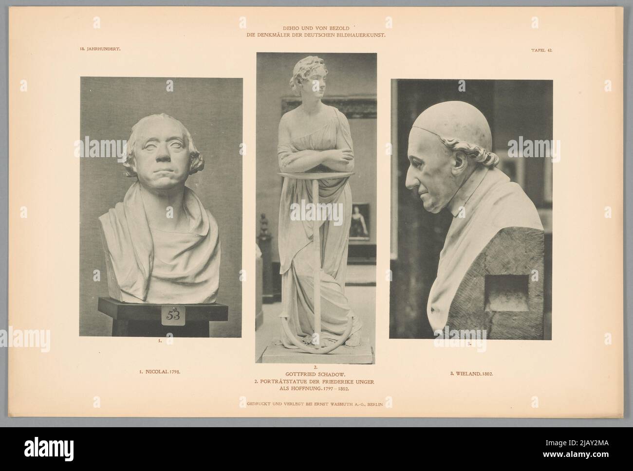 Bliżej Kultury Ernst Wasmuth, A. G. Berlin, Schadow, Johann Gotfried ...