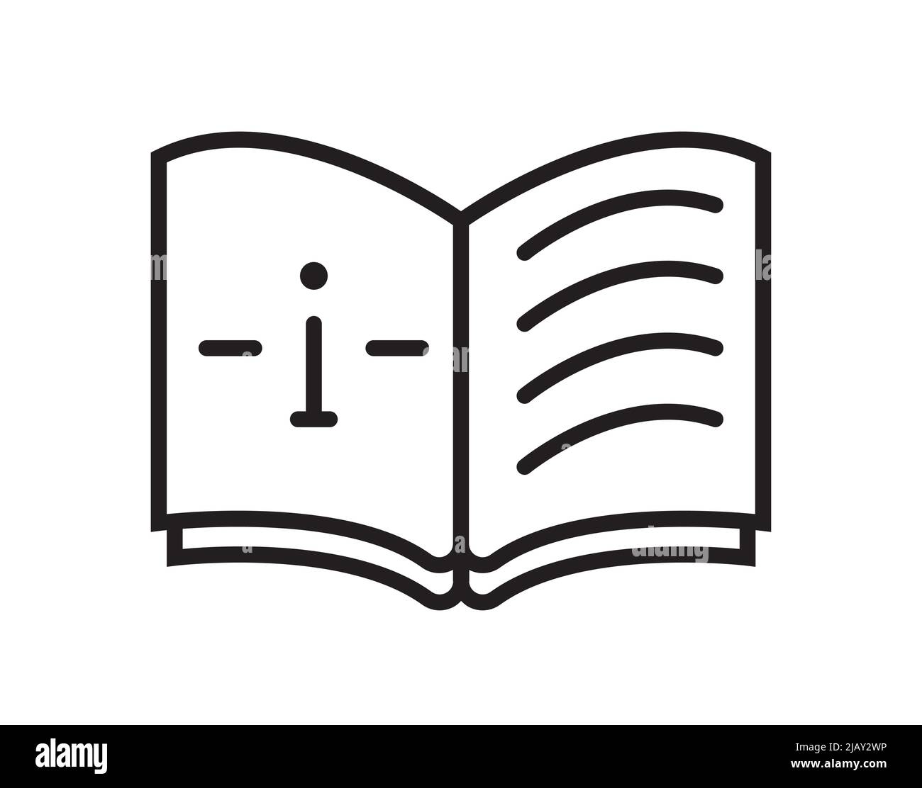 Information line icon vector. Info and help desk. Information Center ...