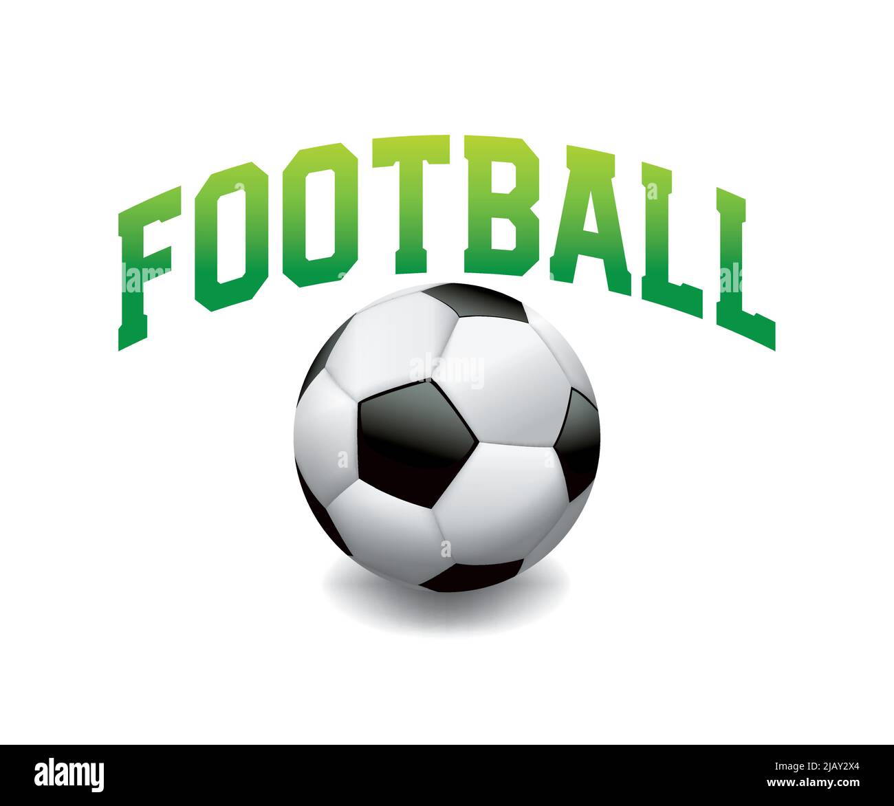 A football american soccer ball on a white background illustration ...