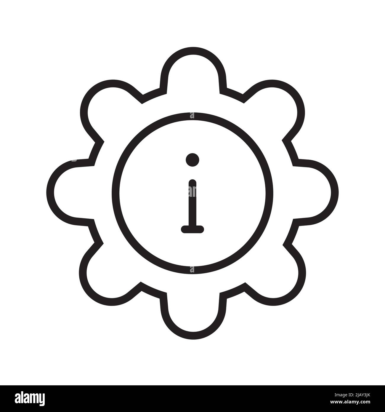 Information line icon vector. Info and help desk. Information Center ...