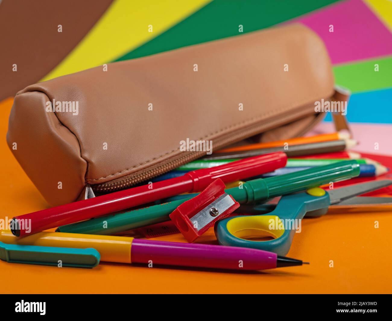 Ruler pencil case hi-res stock photography and images - Alamy