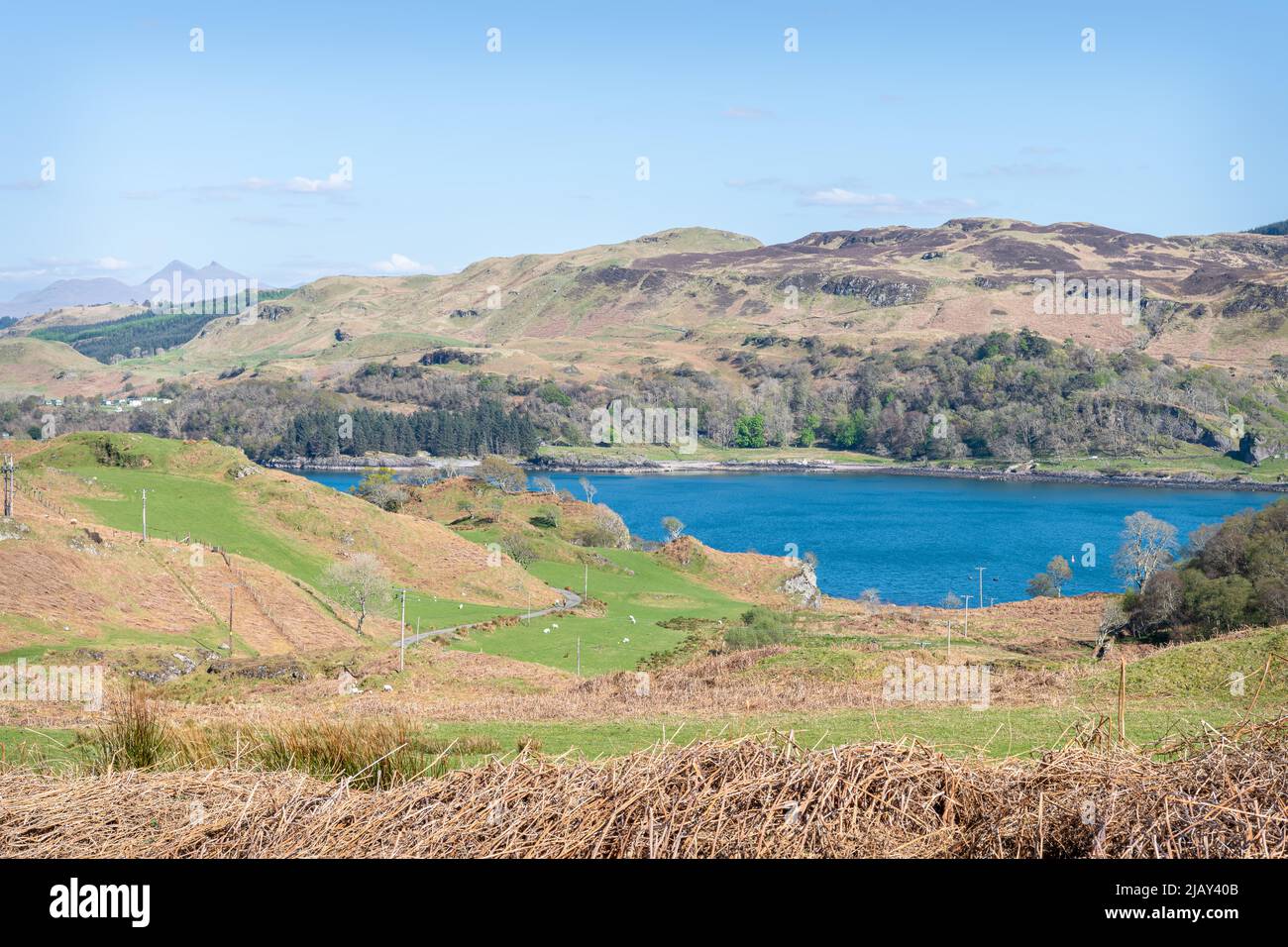 The Scottish Mainland near Oban from Kerrera across the Sound of ...