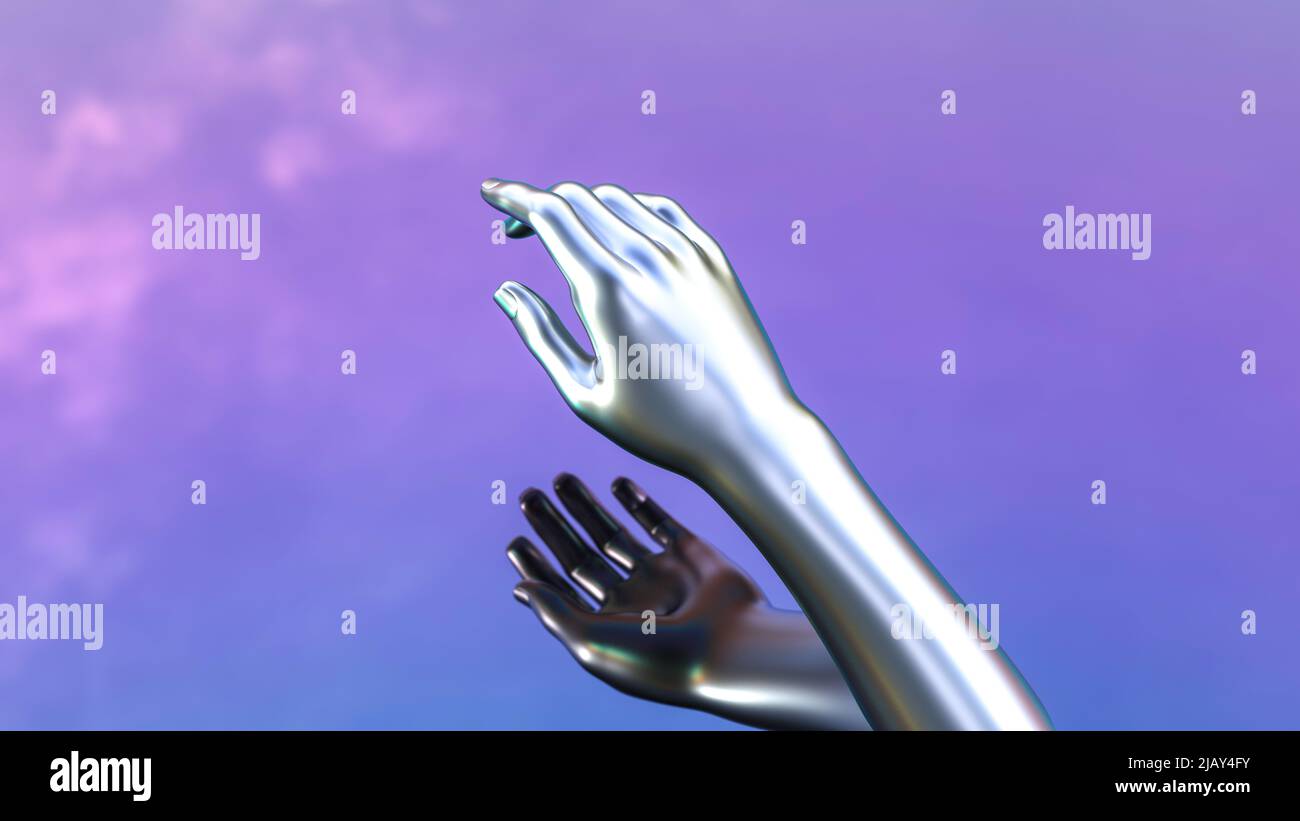 future ,arm and idea Stock Photo - Alamy