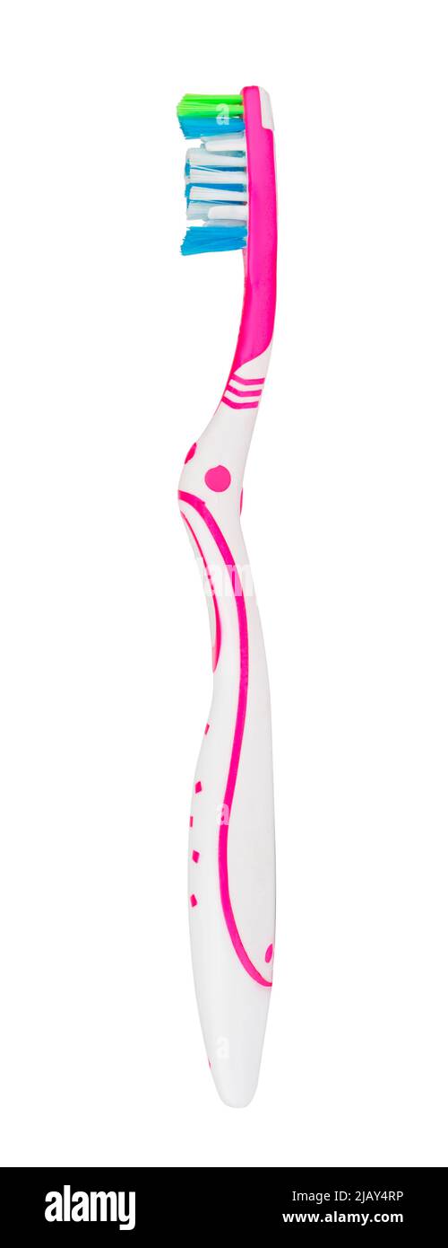 toothbrush, a tool for brushing teeth, on a white background in ...