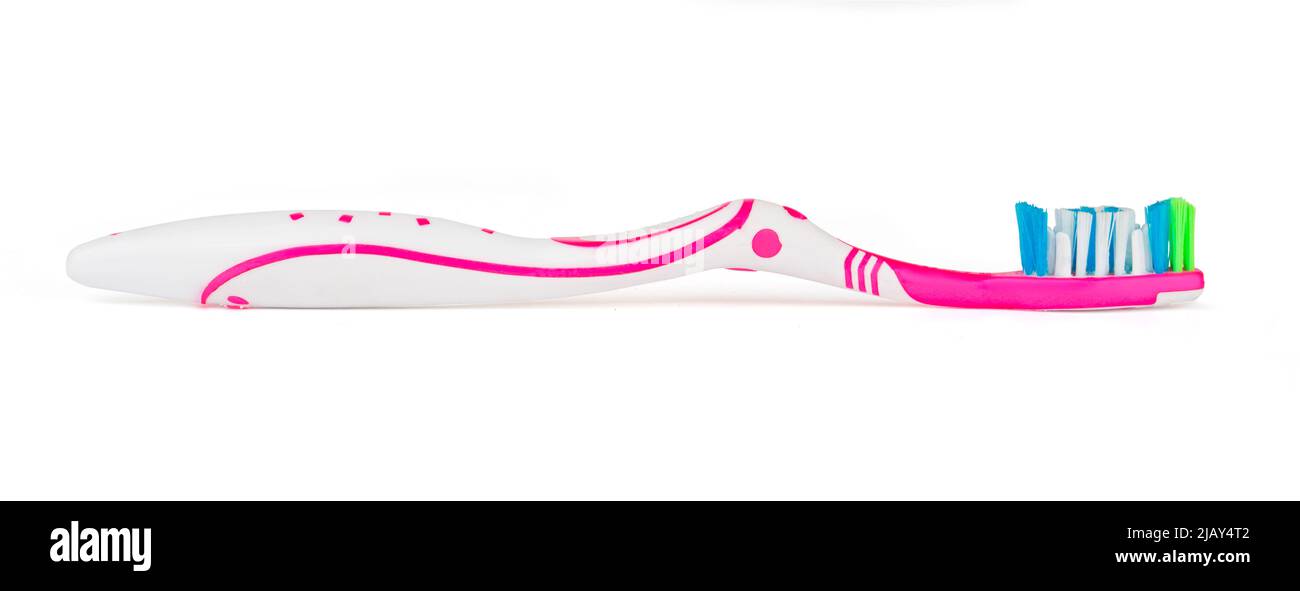 toothbrush, a tool for brushing teeth, on a white background in ...