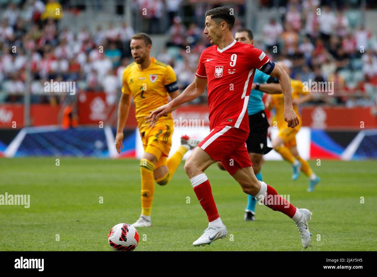 Wroclaw, Poland, June 1st, 2022. UEFA Nations League Group A4 game ...
