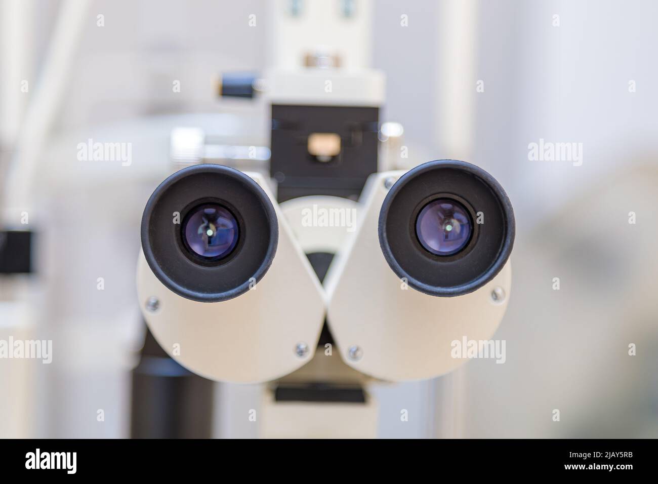 Modern equipment for the examination of the human eye. Optical device ...