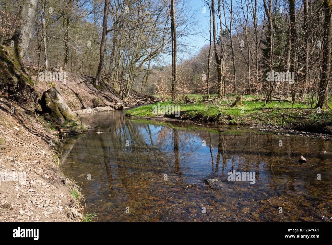 Panoramic image of bodies of water, idyllic scenery within the ...