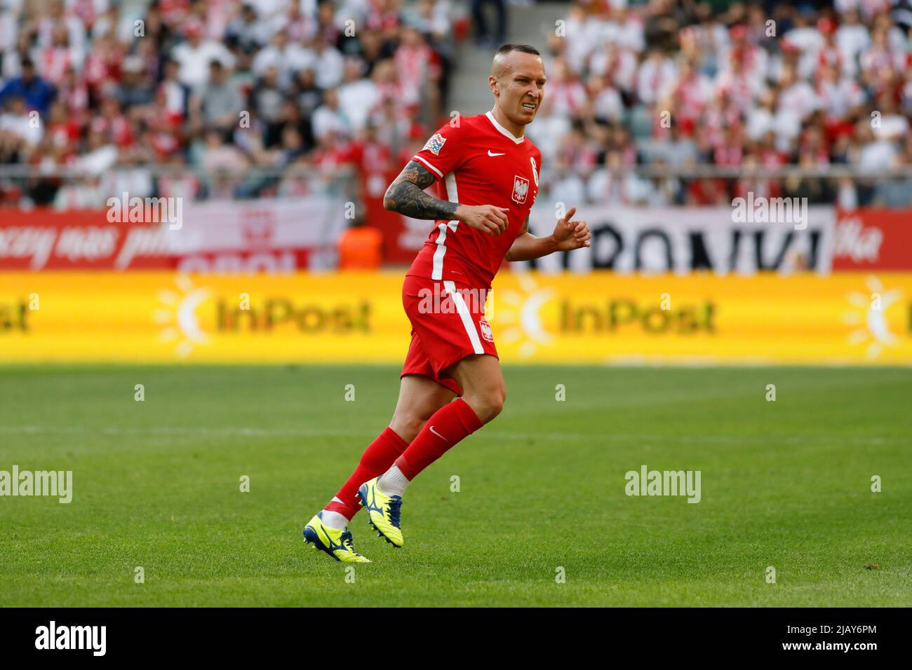 Wroclaw, Poland, June 1st, 2022. UEFA Nations League Group A4 game ...