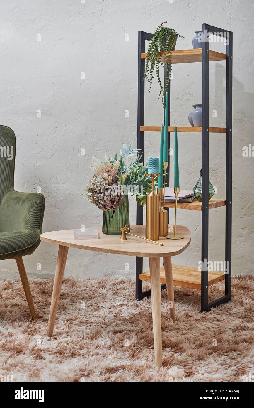 Creative idea of home interior decorations Stock Photo - Alamy