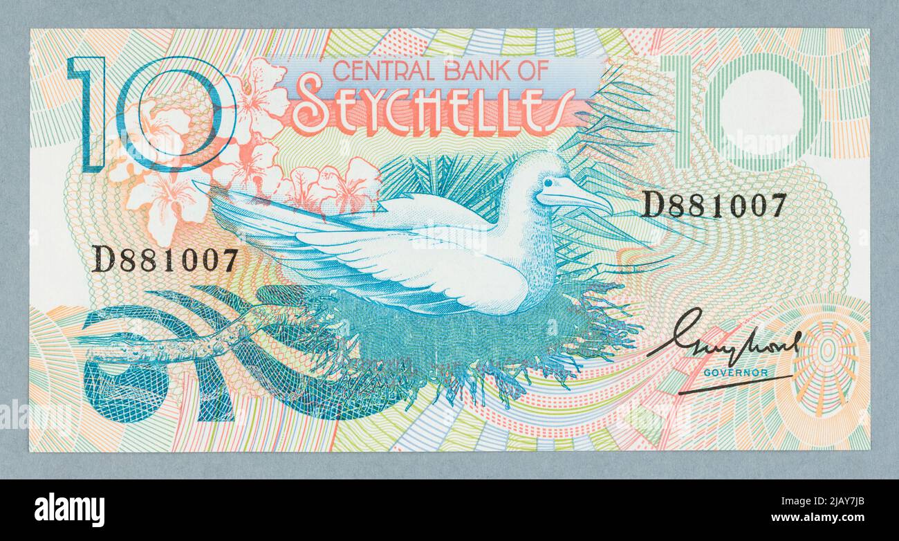 Banknot na 10 rupees, Central Bank of Seychelles, Seszele, b.r.(1983 ...