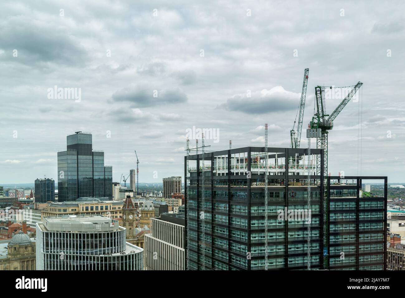 An elevated view of One Centenary Way, seen here under construction and ...