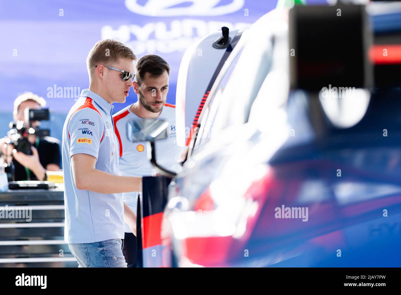 TANAK Ott (est), Hyundai Shell Mobis World Rally Team, Hyundai i20 N ...