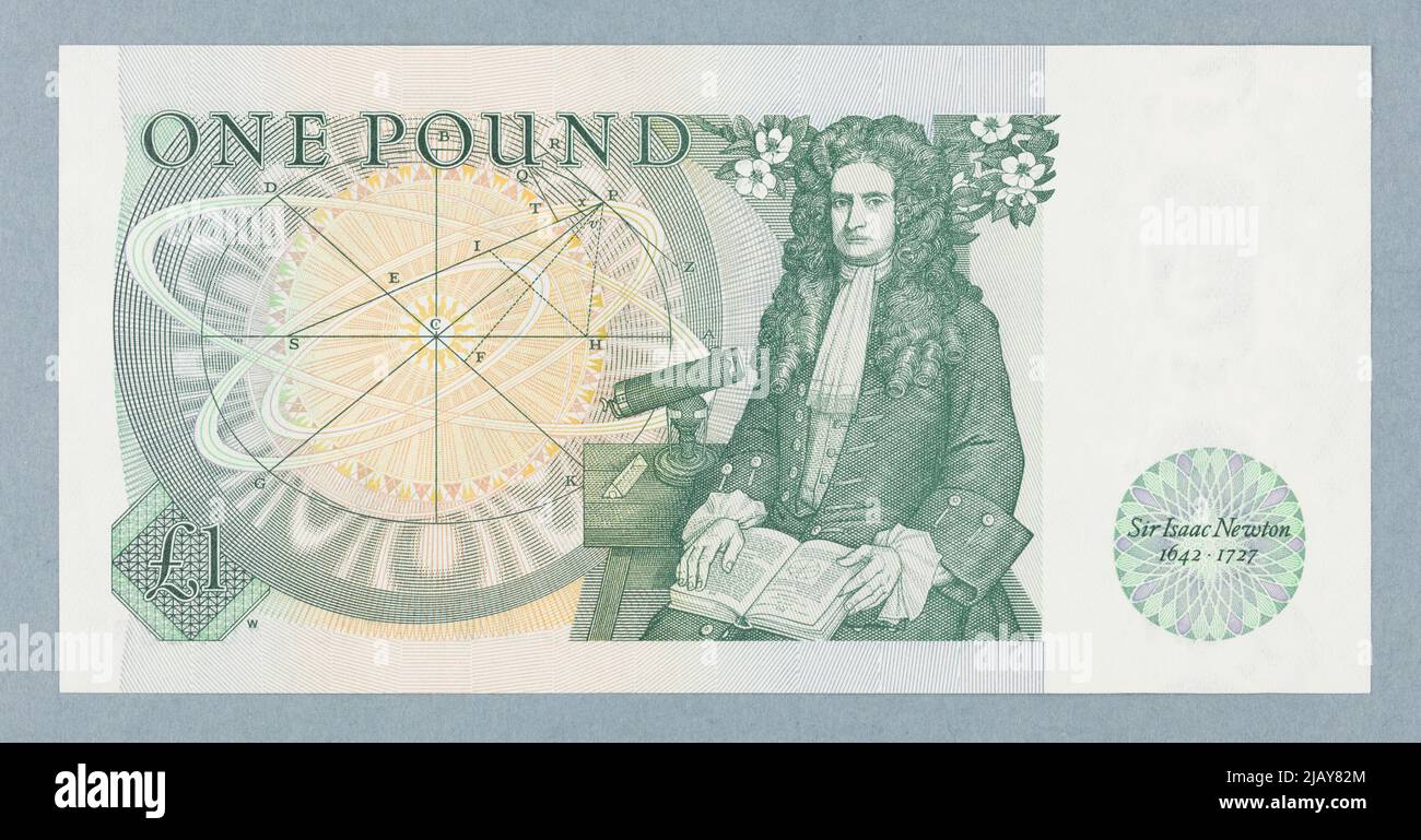 Banknote for 1 Pound, Bank of England, Great Britain, B.R. (1982 ...