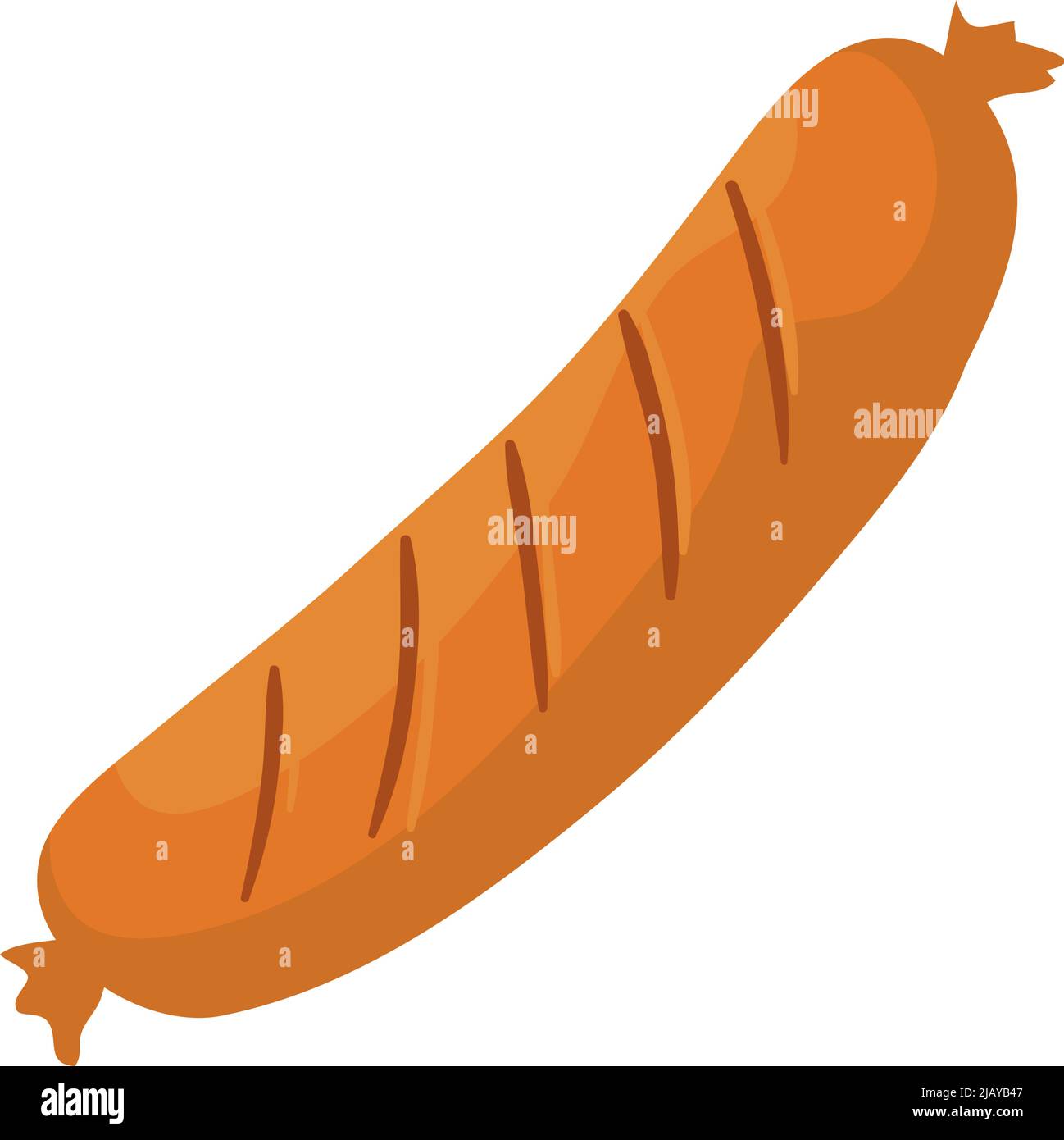 Big red sausage Stock Vector Images - Alamy