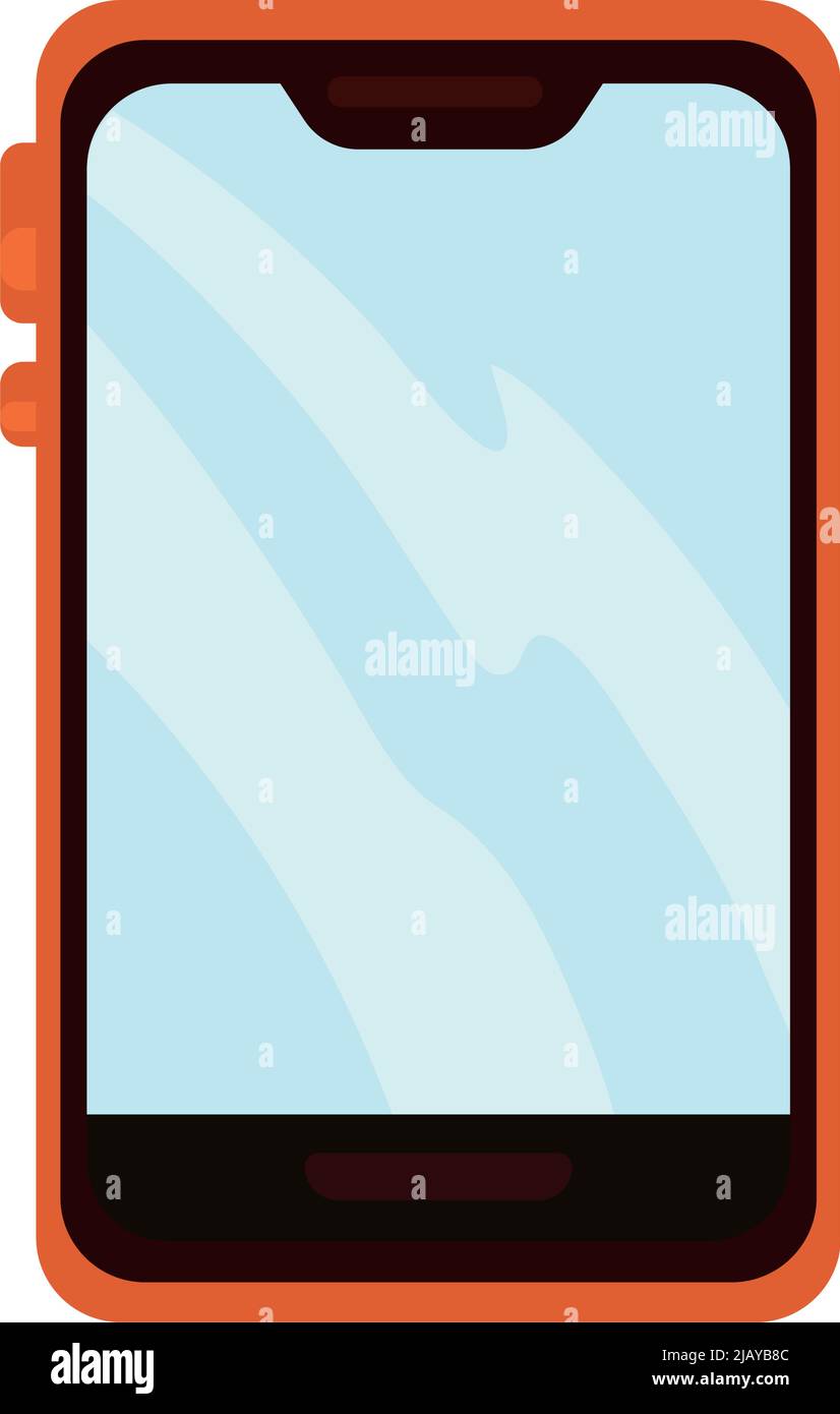 orange smartphone design Stock Vector Image & Art - Alamy