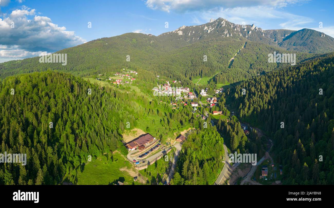 Durau mountain resort in Ceahlau, Romania Stock Photo - Alamy