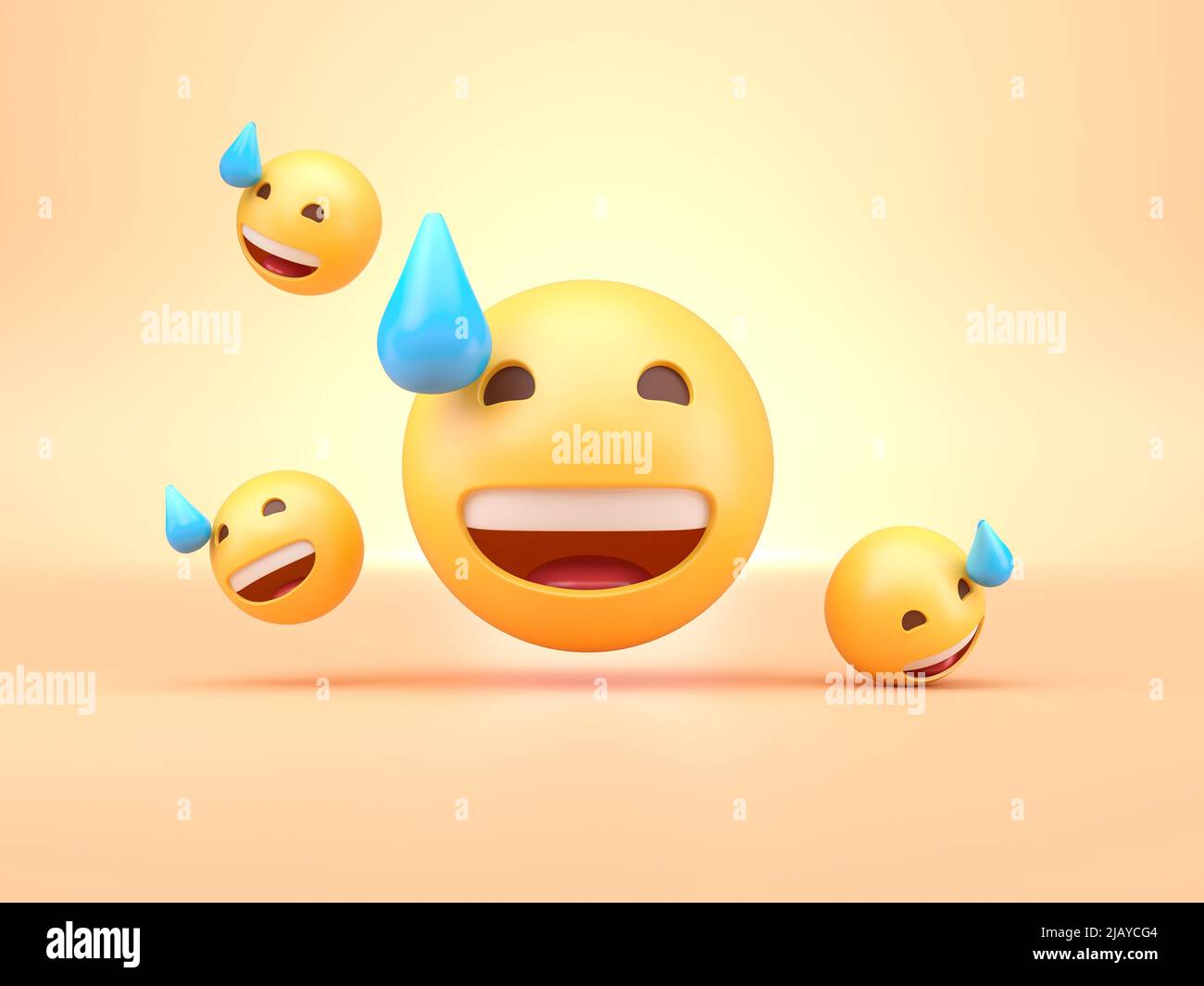Isolated 3D Emojis. 3D render Stock Photo - Alamy