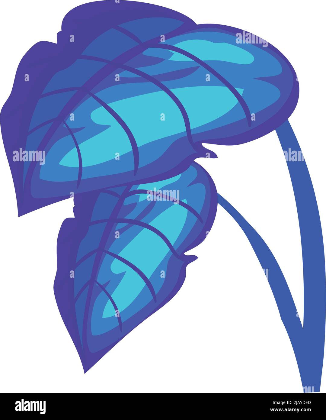 blue leaves design Stock Vector Image & Art - Alamy
