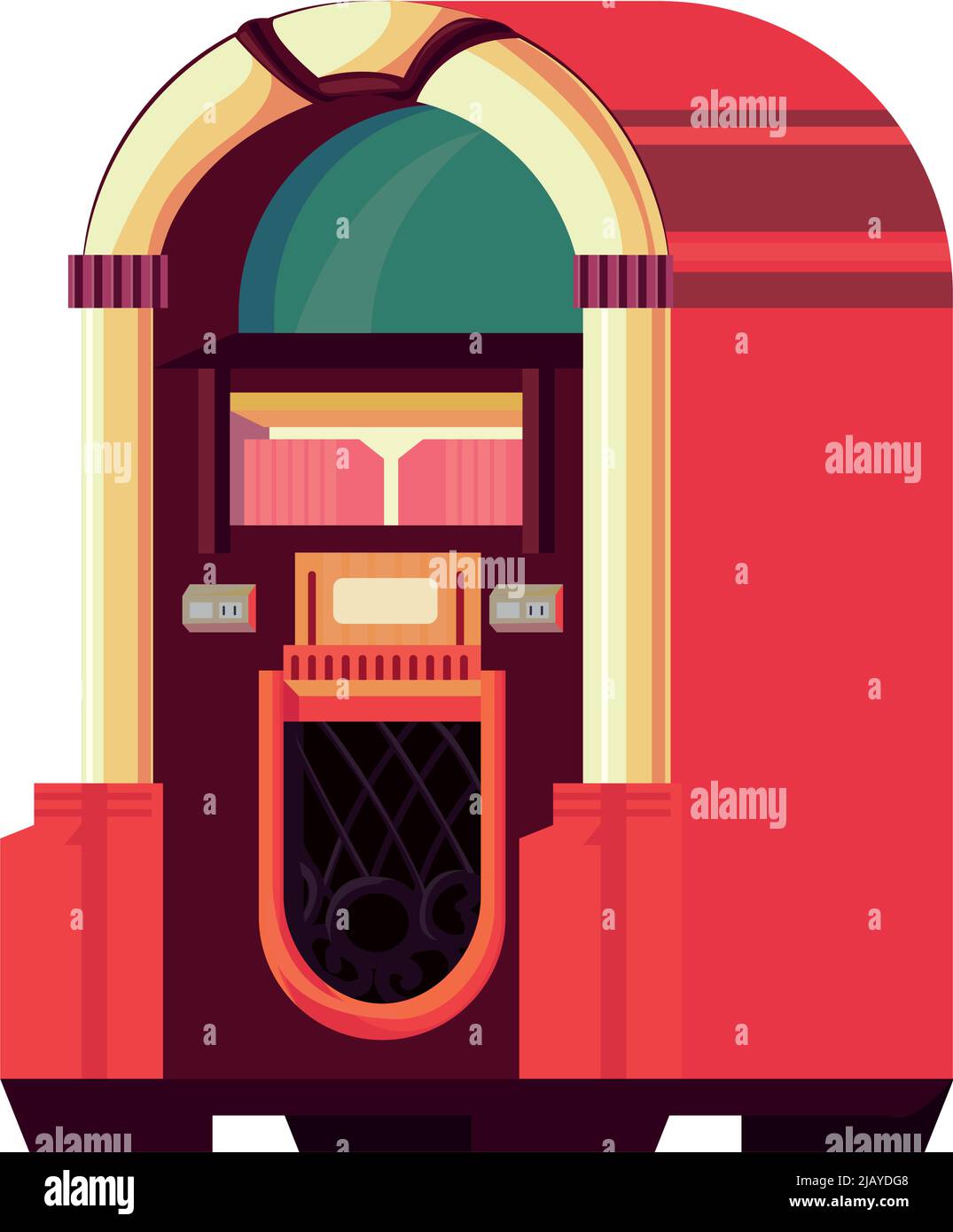 retro jukebox design Stock Vector Image & Art - Alamy