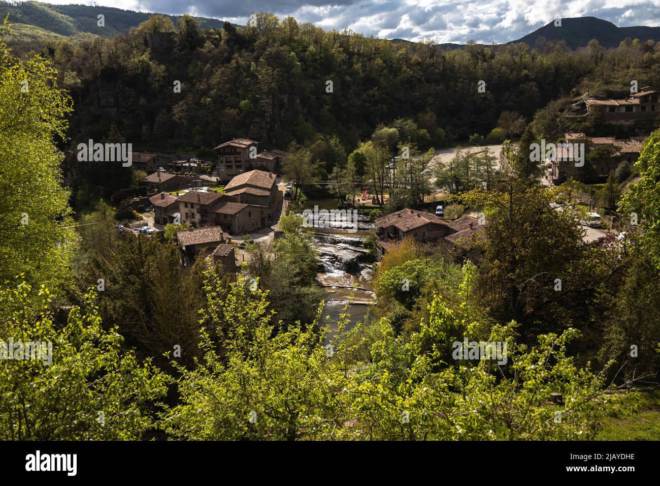 Rupit medieval village in Catalonia in spring, Spain Stock Photo - Alamy