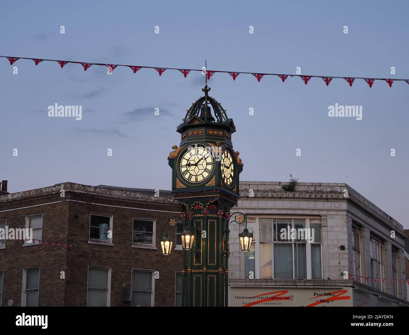 Sheerness, Kent, UK. 1st June, 2022. Iconic 120-yr-old Sheerness clock ...