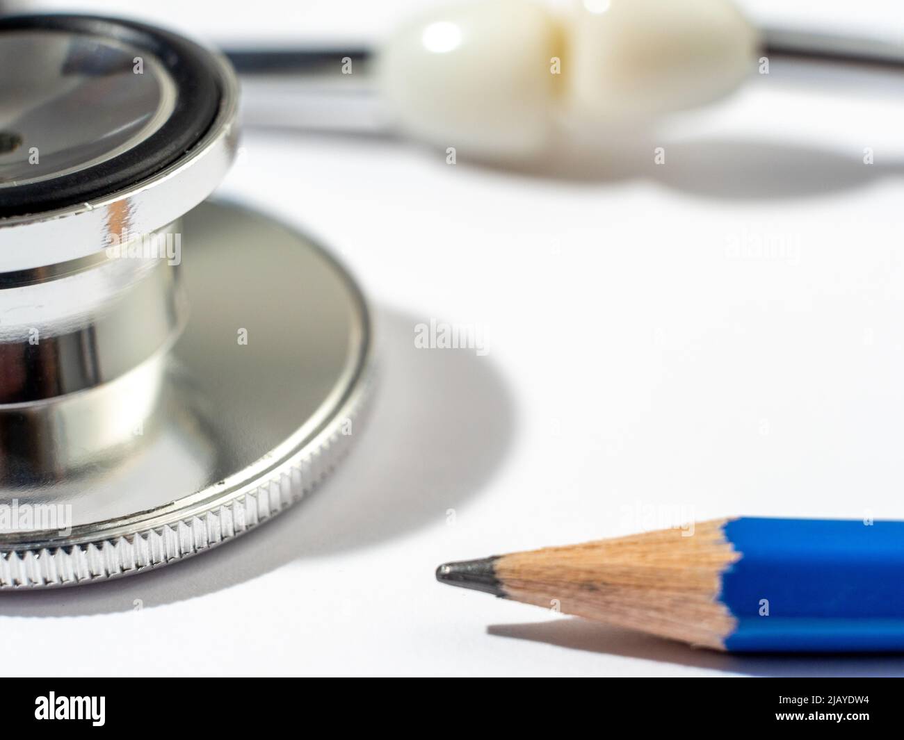 Doctor stethoscope for cardiac on white background. High quality photo ...